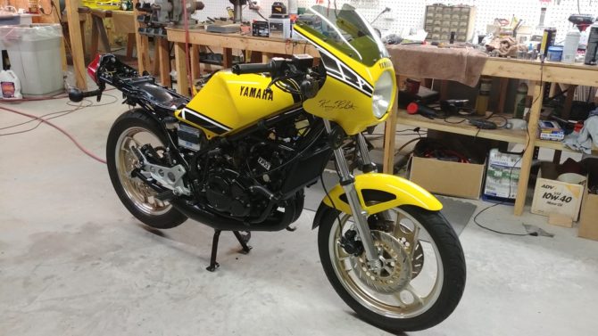 1985 Yamaha RZ350 finished! - National Superbike