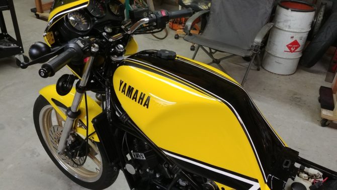 1985 Yamaha RZ350 finished! - National Superbike