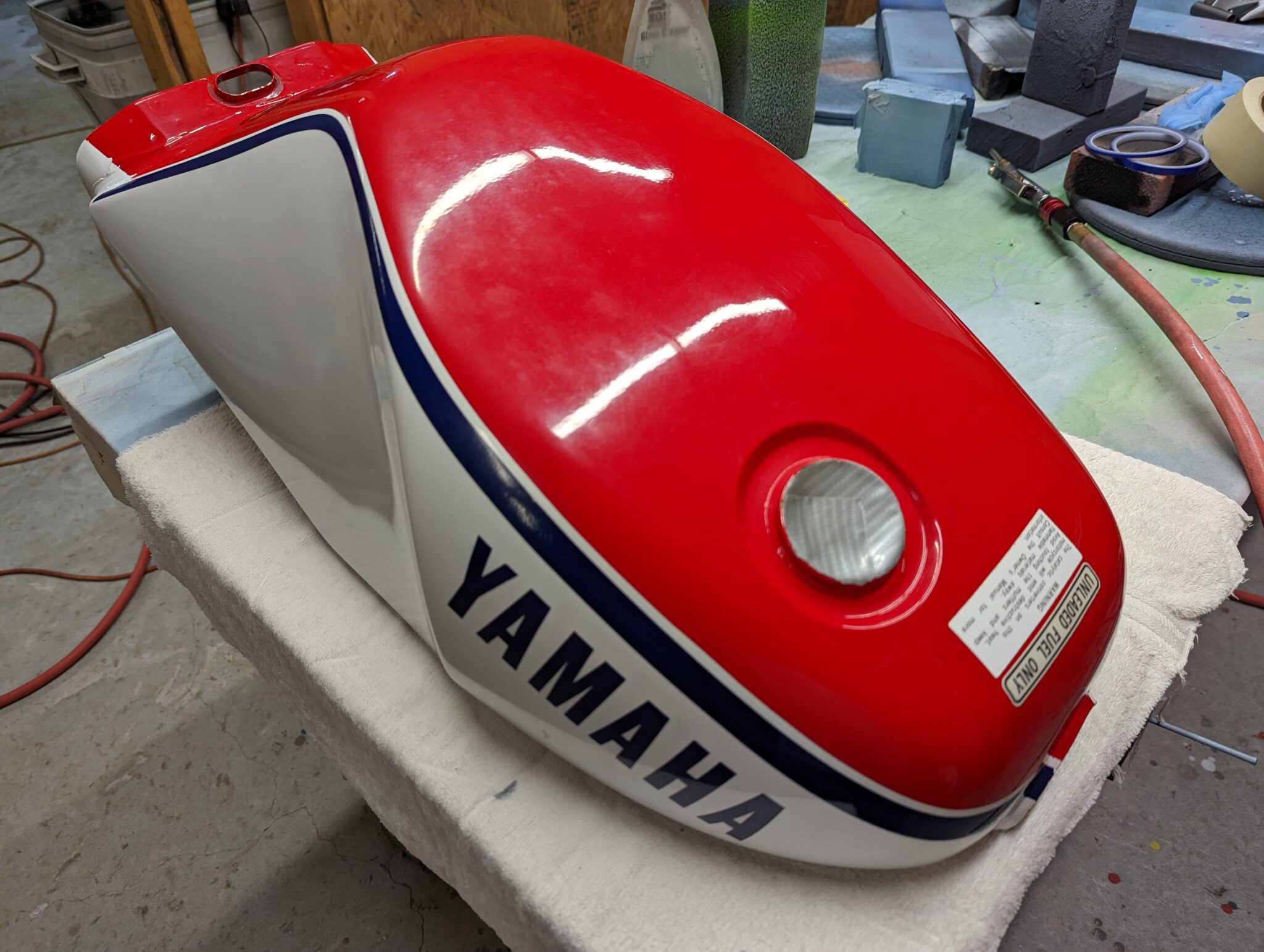 1984 Yamaha RZ350 restoration - National Superbike